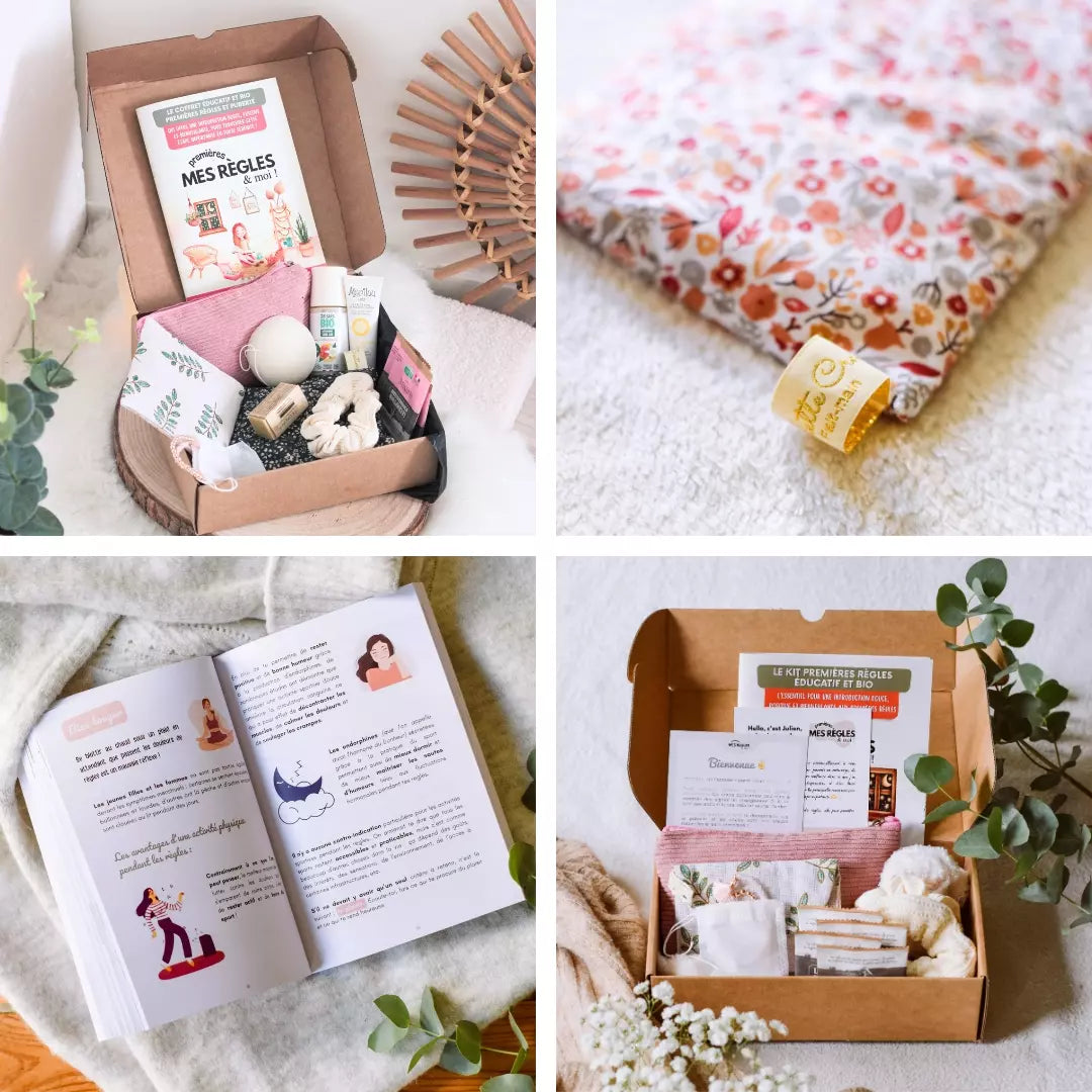 Premières Règles - Kit, Trousse, Bouillotte, Culotte Menstruelle Ado